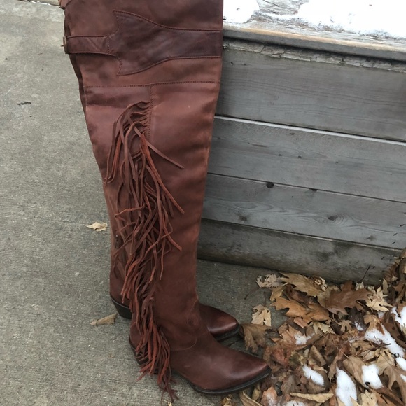 Ash | Shoes | Ash Fringe Thigh Boots 4 9 Otk Cowboy Butch New | Poshmark